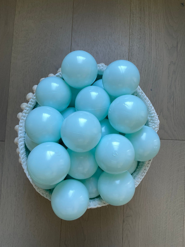 50 Balls "Milky Mint" | Pit Balls | Plastic Balls | Sensory Montessori ...