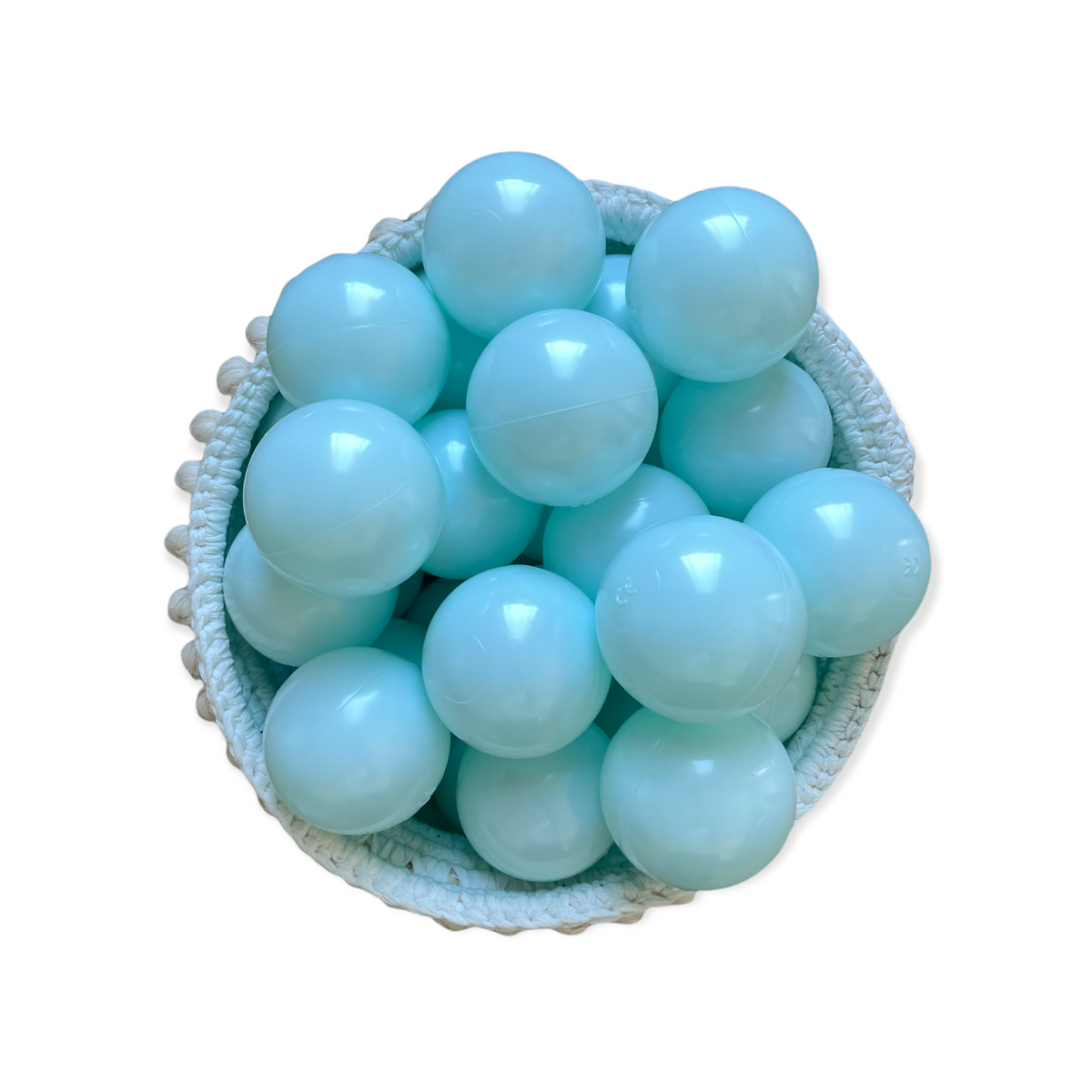 50 Balls "Milky Mint" | Pit Balls | Plastic Balls | Sensory Montessori ...